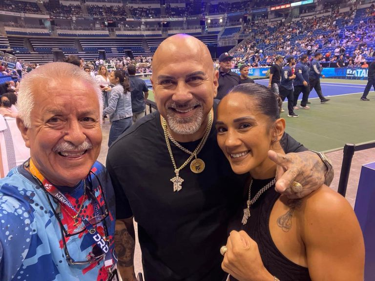 Robert Rivera con Amanda Serrano y su entrenador Jordan Maldonado – La ...