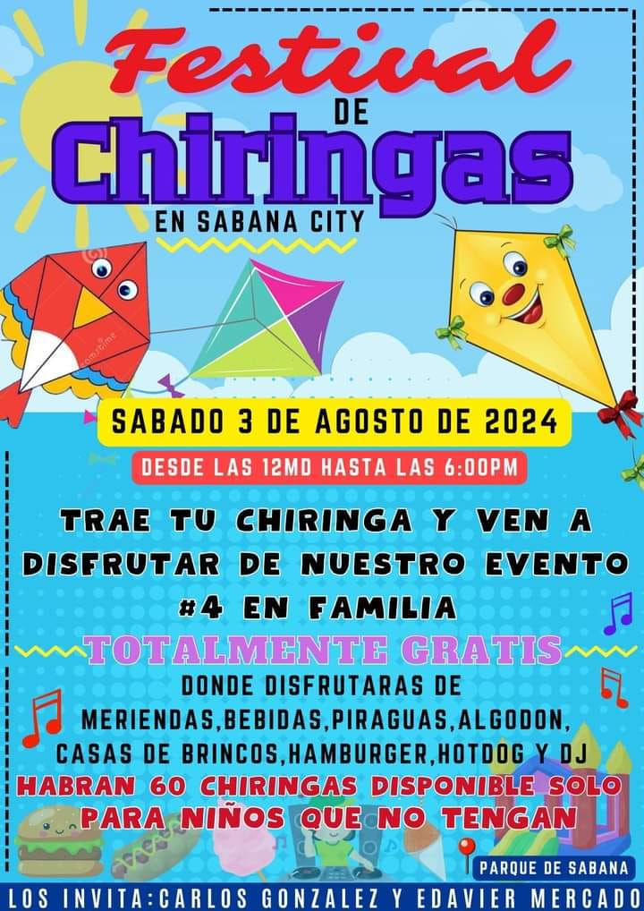 Hoy sábado Festival de Chiringas en Ojo de Agua a partir de las 12 ...
